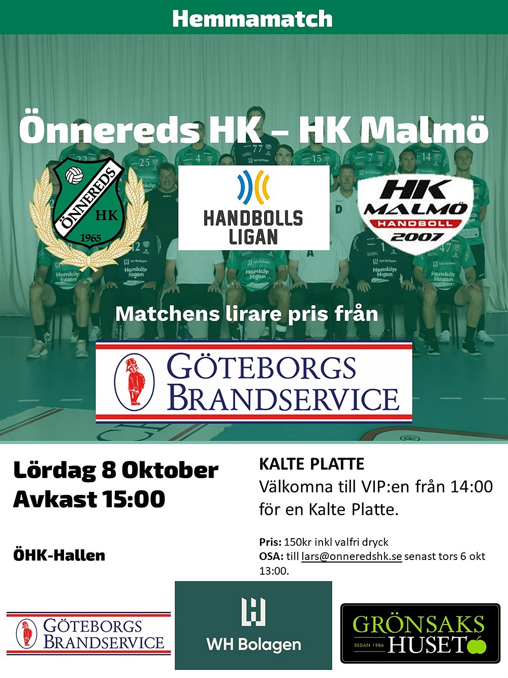 Önnereds HK - Herr Elit - Handbollsligan - Svenskalag.se